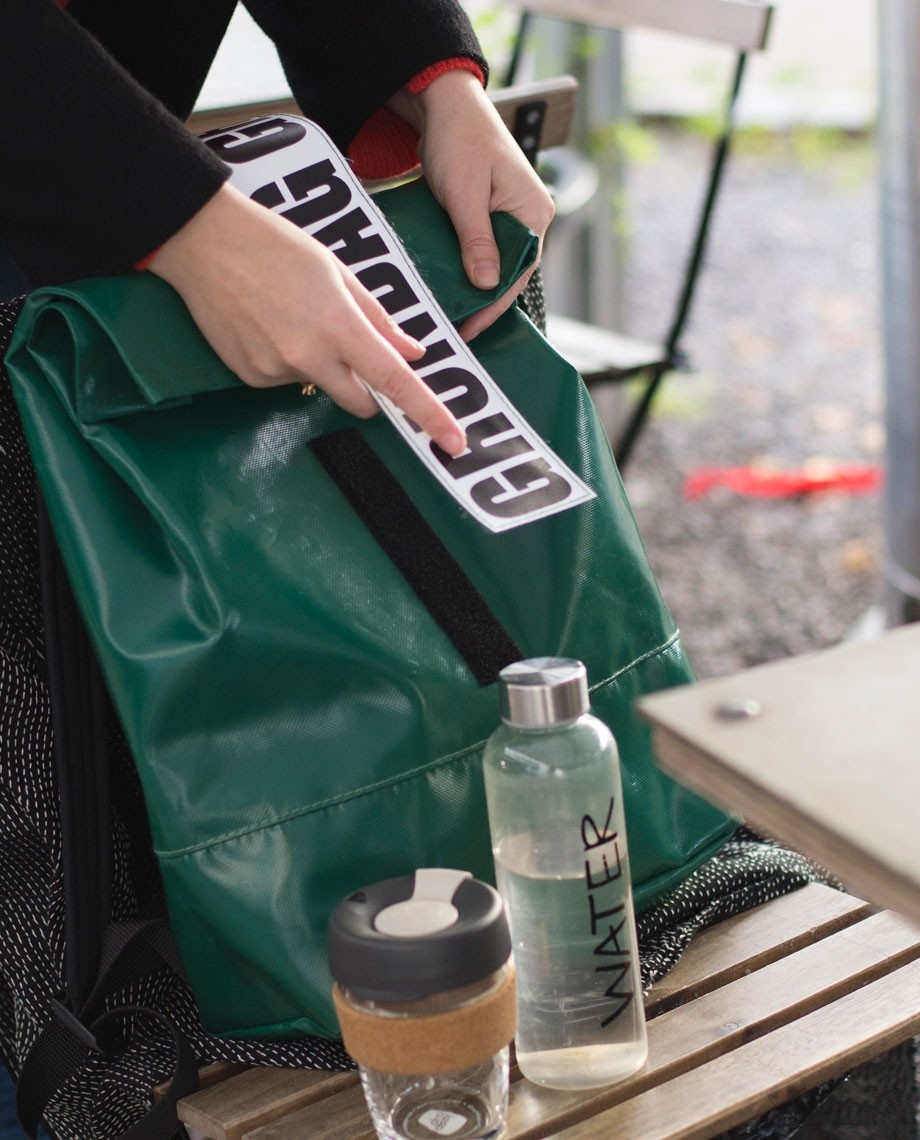 Green Backpack 21-25 L. Sustainably Practical Backpack